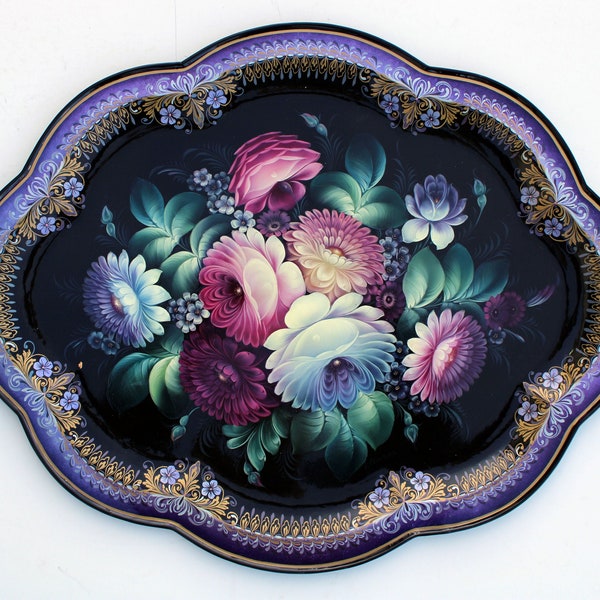 Russian Metal Tray - Etsy