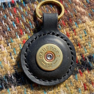 Handmade Leather Shotgun Cartridge Keyring - Upcycled Cartridges - Etsy