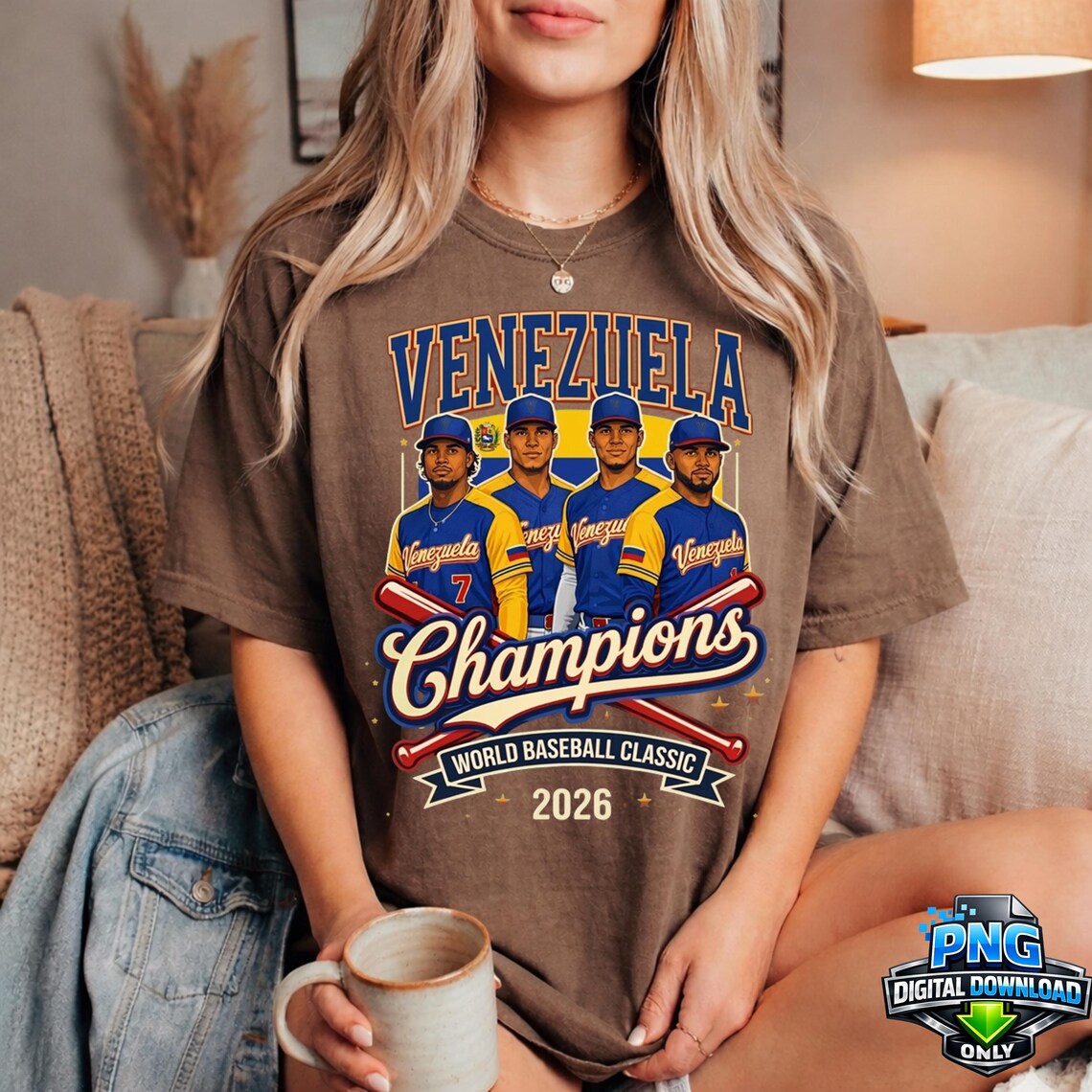 Venezuela Baseball Png, World Baseball Classic 2026 Venezuela Shirt Png ...
