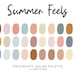 Summer Feels Procreate Color Palette Vibrant Summer Colors for Digital ...