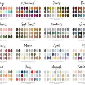 100 Procreate Color Palette Pack, Best iPad Procreate Palette Bundle ...