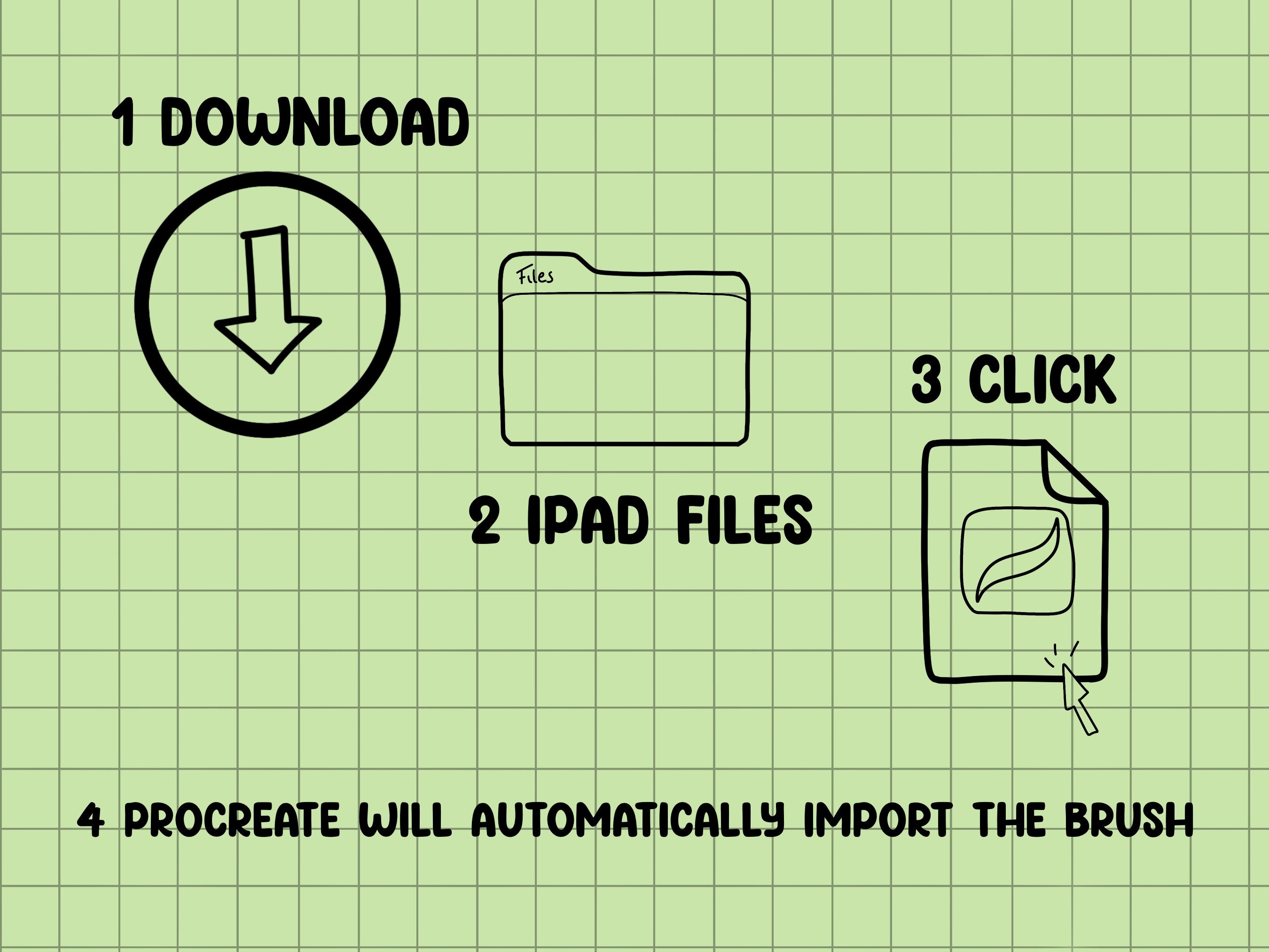 Line Art Doodle Procreate Brush Pack / Border Procreate Doodle Pack ...