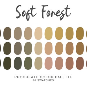 Nature Forest 4 Procreate Color Palettes Ipad Procreate - Etsy