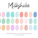 Milkshake Procreate Color Palette - Vibrant Summer Colors for Digital ...