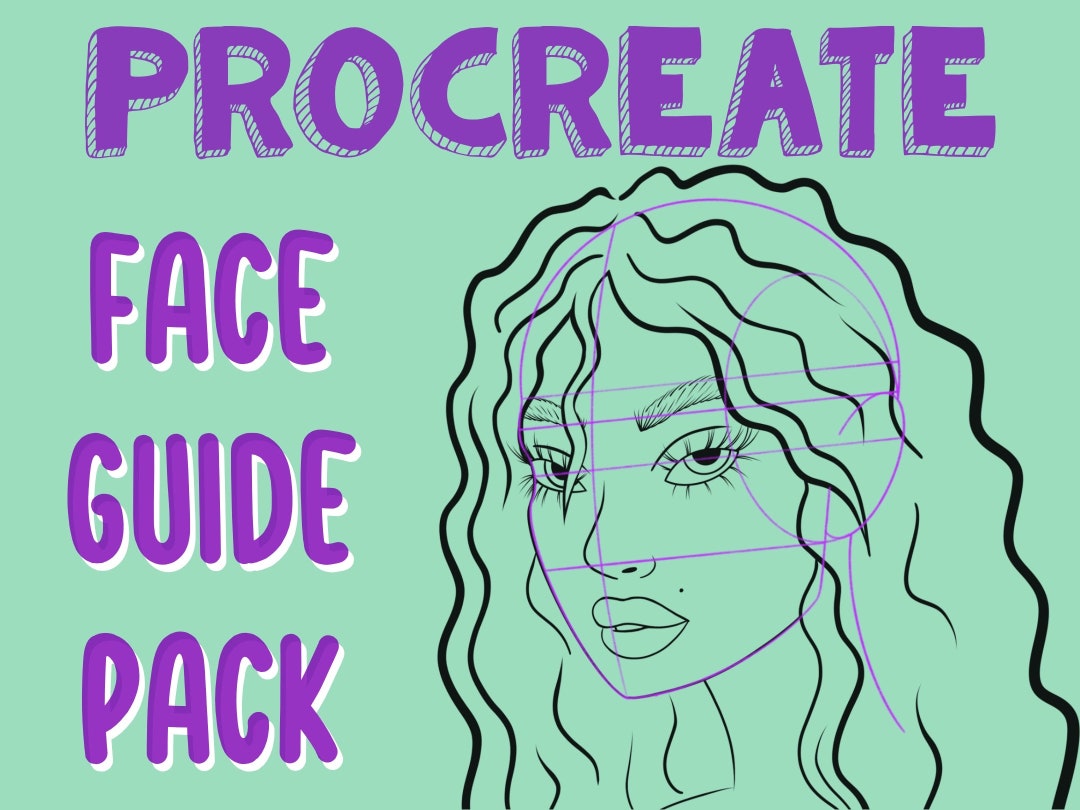 Procreate Face Brushes Stamp / Head Procreate Brush Set / Procreate ...