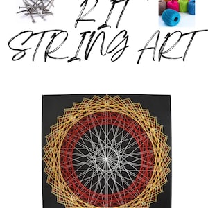 Mandala String Art Instructions - Etsy
