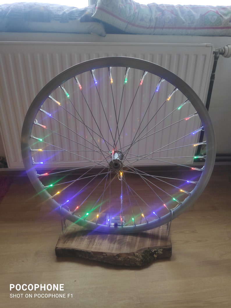 Wheel Lamp, From a Bicycle, Battery Operated Lights, Colorful, Wooden ...