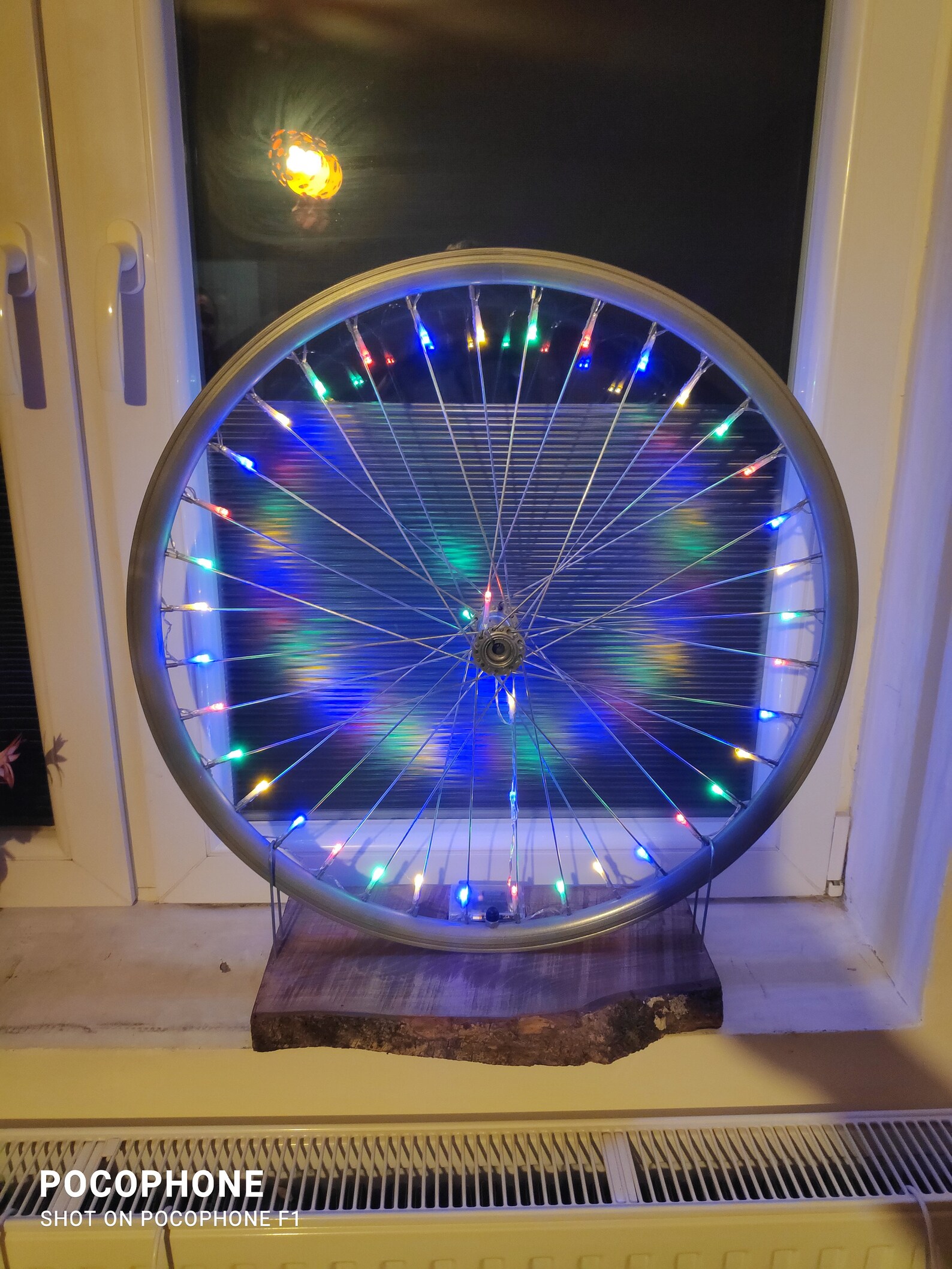 Wheel Lamp, From a Bicycle, Battery Operated Lights, Colorful, Wooden ...