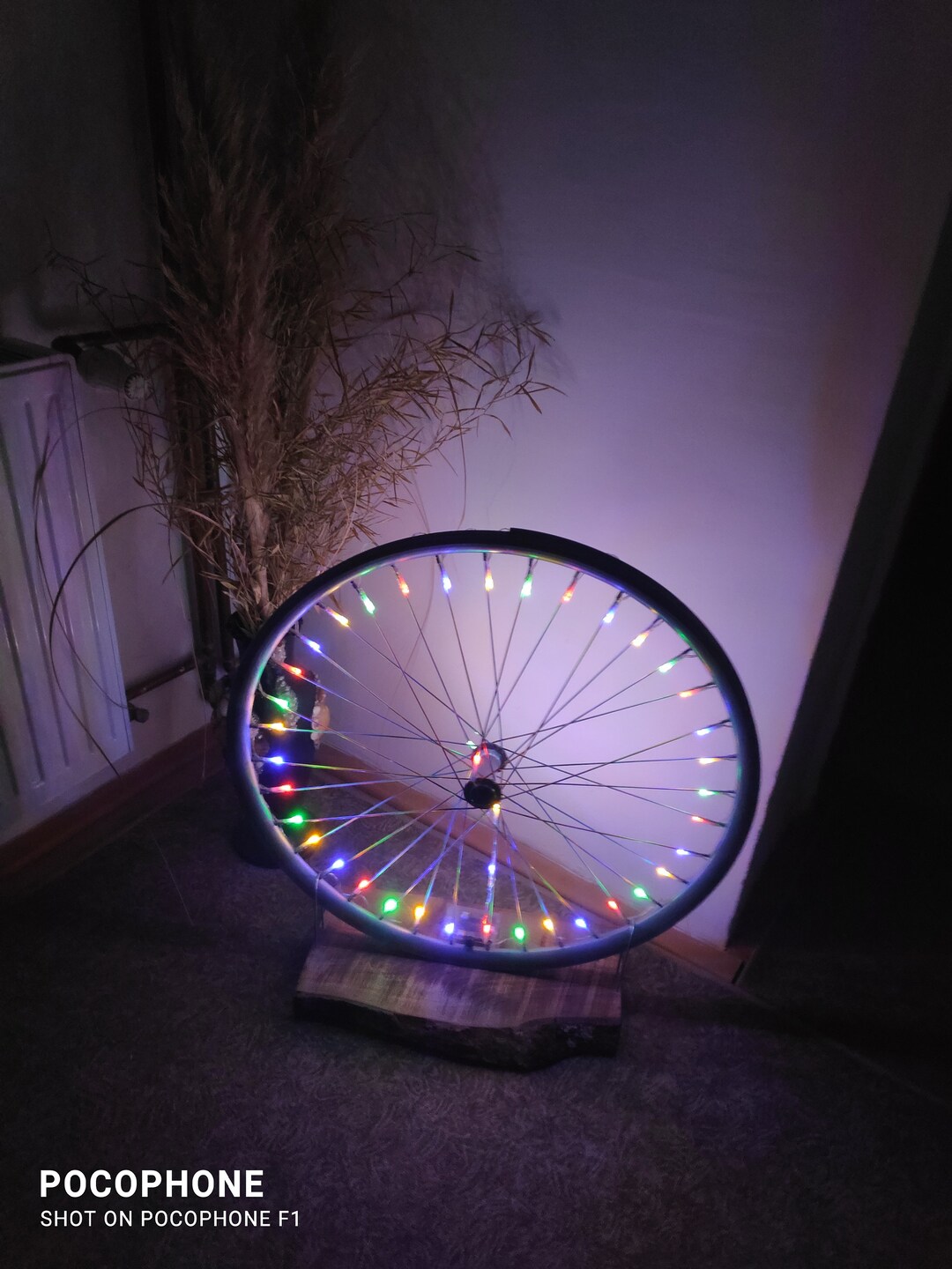 Wheel Lamp, From a Bicycle, Battery Operated Lights, Colorful, Wooden ...
