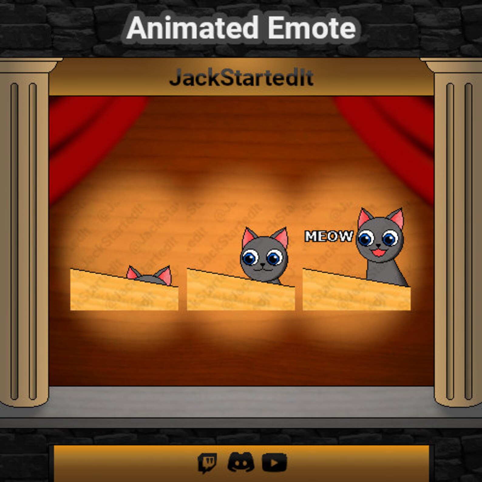 GIF - Cute Cat Emote | Animated Emote | Twitch Emote | Discord Emote ...
