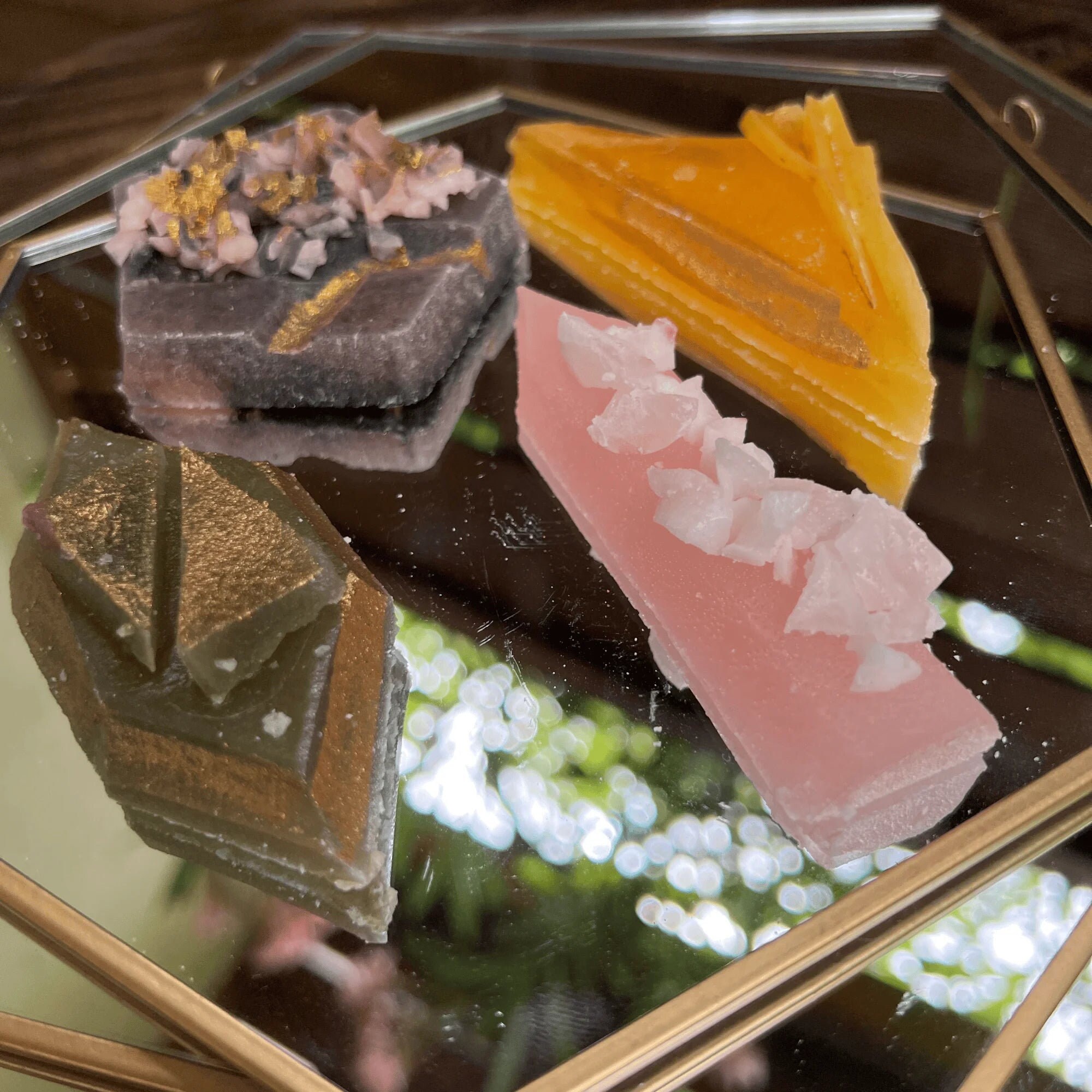 Emerald Creation Box 4 Edible Crystals Edible Red Fruit Crystals Kohakutou Handmade Vegan - Etsy UK