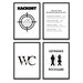 Poster Set Bathroom Picture Set | Bathroom Poster | Decorative Print ...