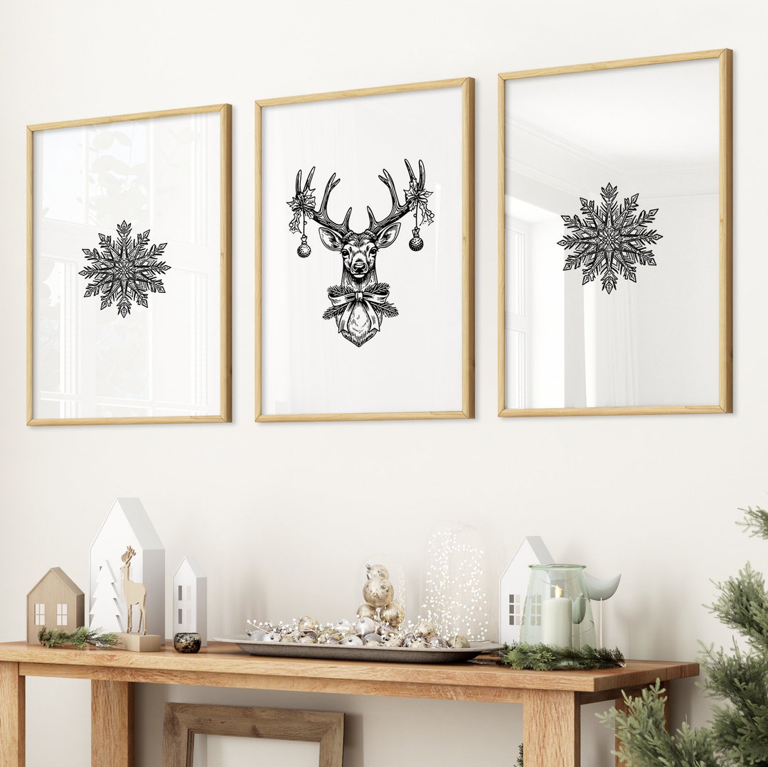 Christmas Poster Set Beautiful Saying Christmas Decoration - Etsy