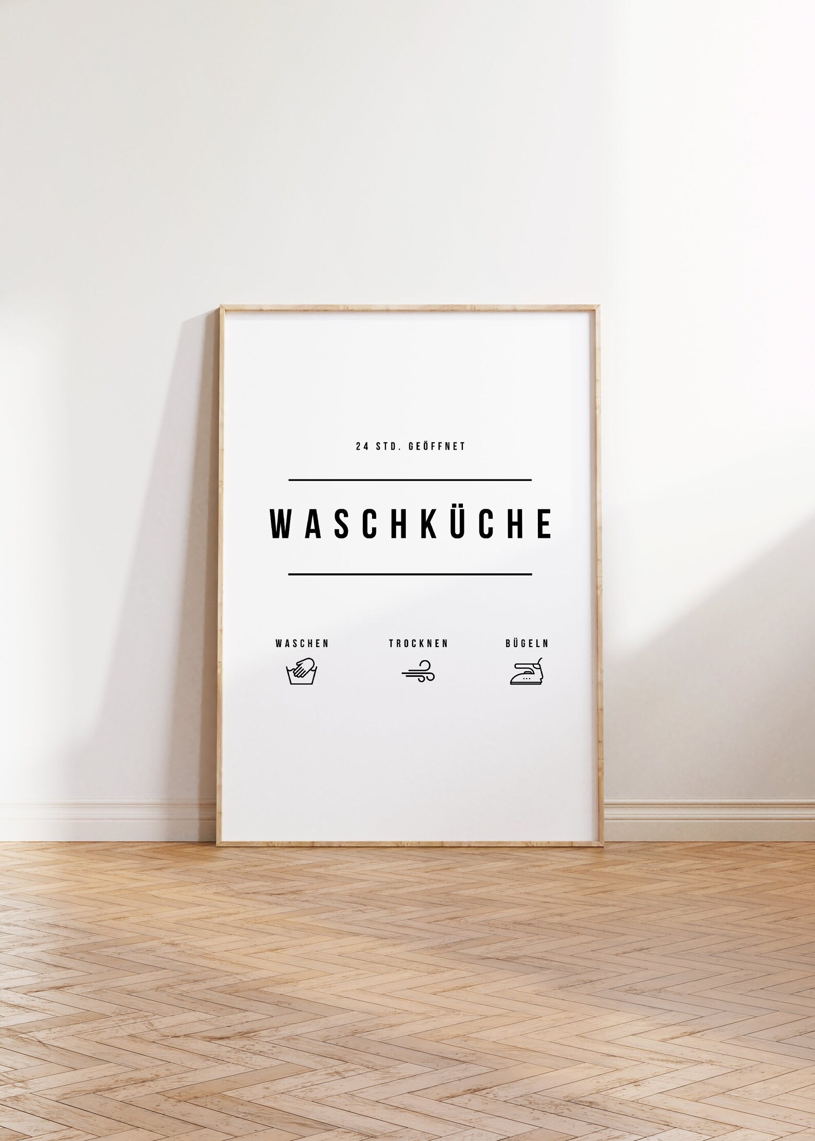 Laundry Room Poster Washing Symbols Instructions Tutorial Laundry Room ...