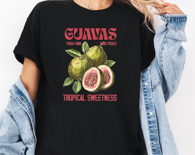 Guavas Retro Commercial Graphic Shirt, Vintages Guavas Label T-shirt ...