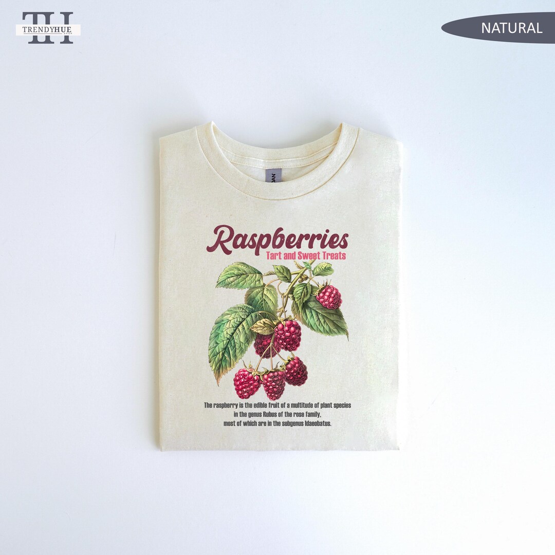Retro Raspberries Graphic Shirt, Vintage Fruits Shirt, Vintage ...