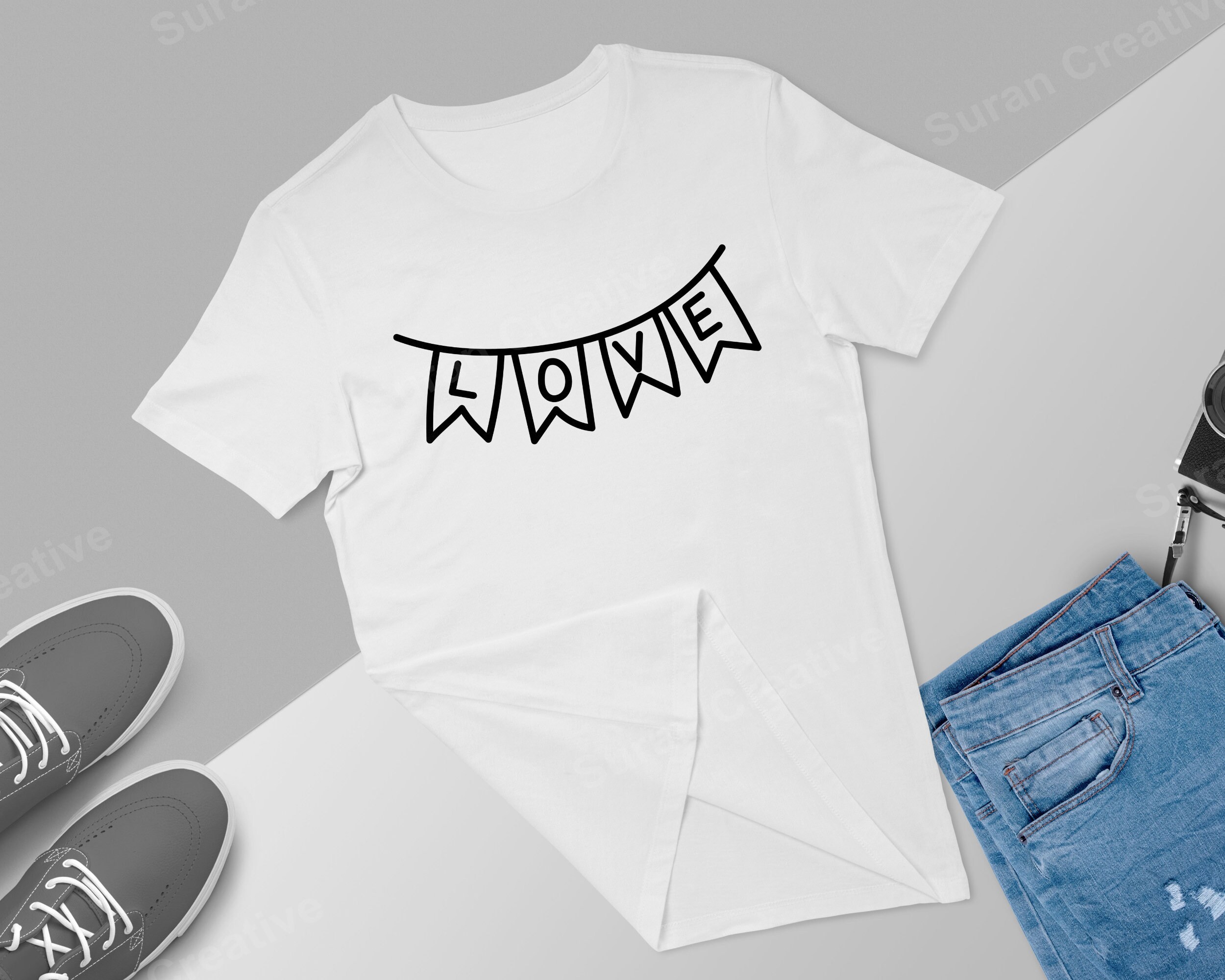 Love Bunting SVG Love SVG Love SVG Cut File Love Bunting - Etsy