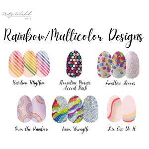 Color Street Retired RAINBOW Designs 100% Real Nail Polish Made in the ...
