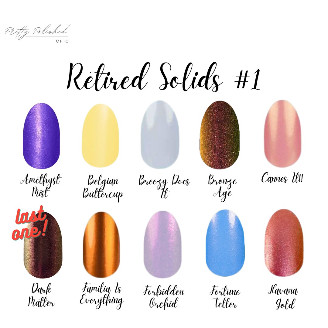 Solid Color Sets Elevate Your Manicure With 100% Real Nail - Etsy