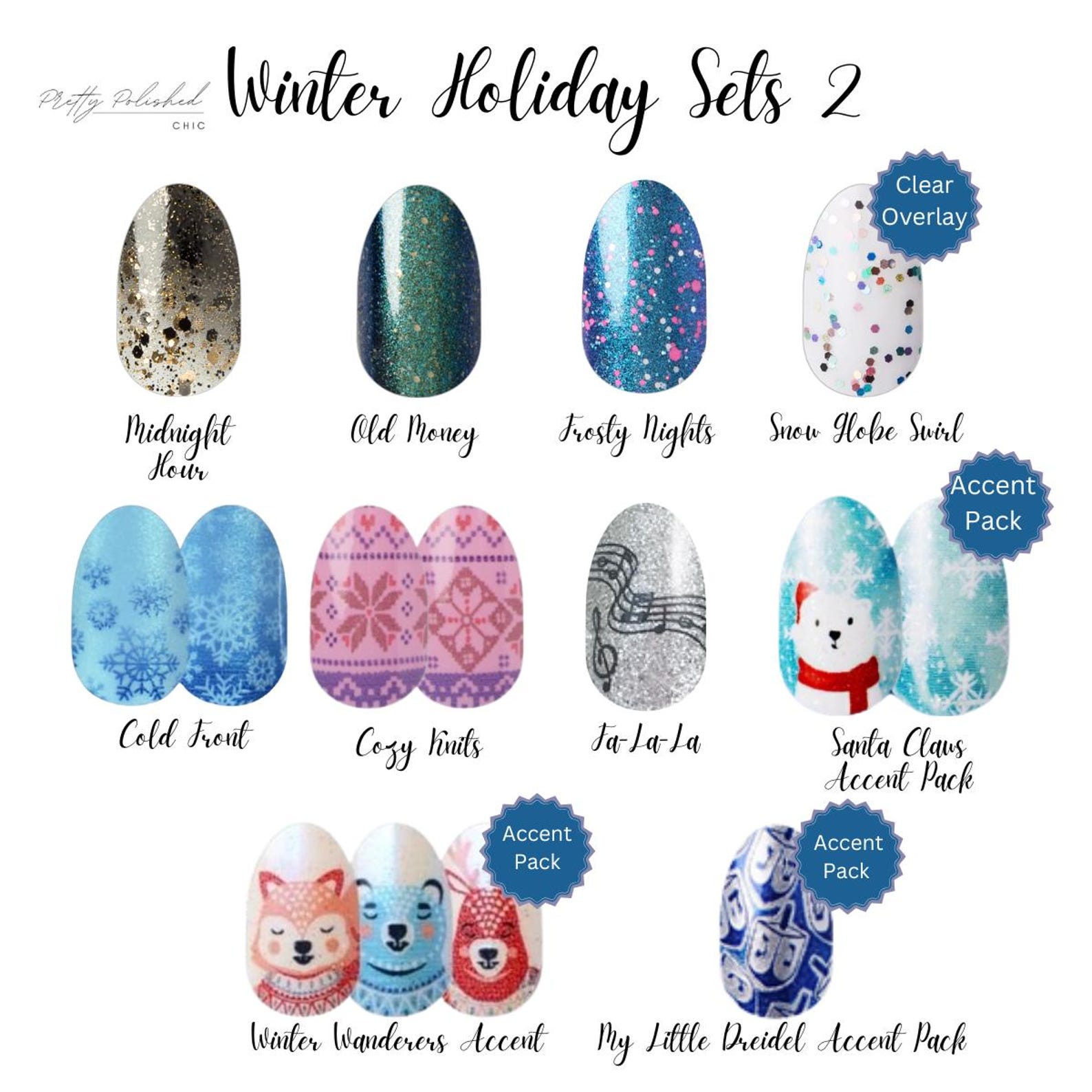 Winter Holiday Christmas Sets *color Street * Christmas/chanukah/new ...