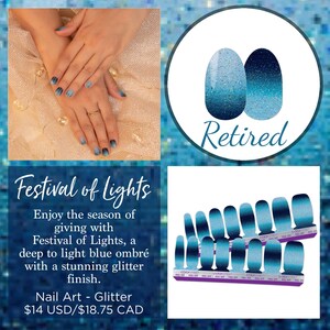 Color Street Retired BLUE Designs 100% Real Nail Polish Made in the USA ...