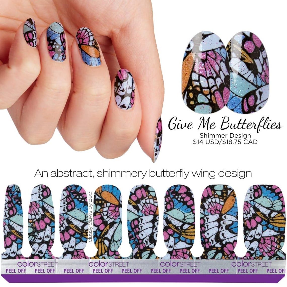 Color Street Retired BLACK Designs * 100% Real Nail Polish * Made in ...