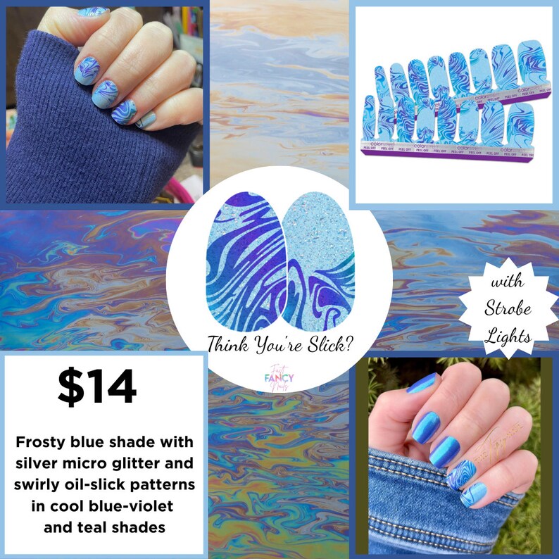 Color Street Retired BLUE Designs 100% Real Nail Polish Made in the USA ...