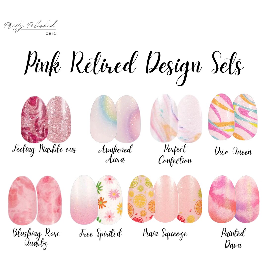Color Street Retired PINK Designs 100% Real Nail Polish Made in the USA ...