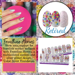 Color Street Retired RAINBOW Designs 100% Real Nail Polish Made in the ...