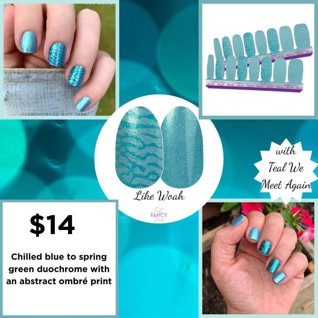 Color Street Retired BLUE Designs 100% Real Nail Polish Made in the USA ...