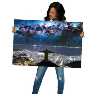 Christ the Redeemer Poster - Brazilian Landmark Wall Art Print - Etsy