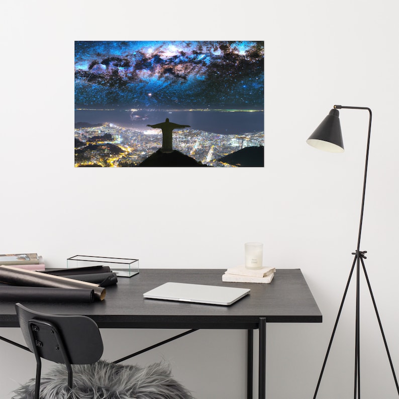 Christ the Redeemer Poster - Brazilian Landmark Wall Art Print - Etsy