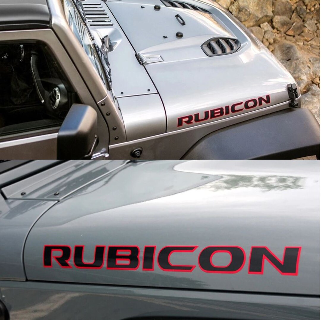 Jeep Rubicon Hood Letters Vinyl Graphics - Etsy