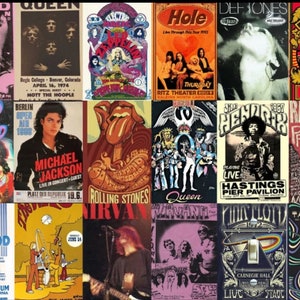 500 PCS Vintage Rock Band Poster Collage Kit (digital Download) - Etsy