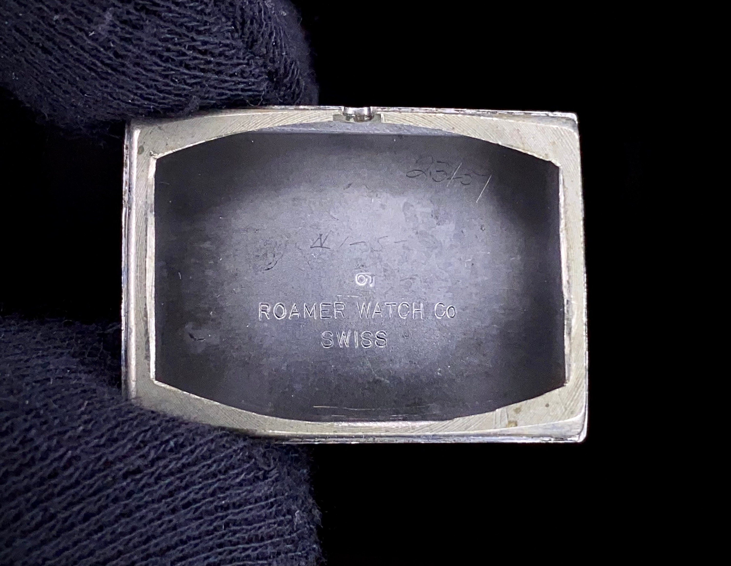 1930s Clinton Duo-dial Doctors Rectangular Art Deco Watch, Chrome Case ...