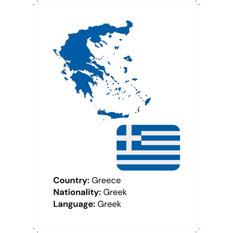 All Countries With Printable Flags, Maps, Nationalities and Languages ...