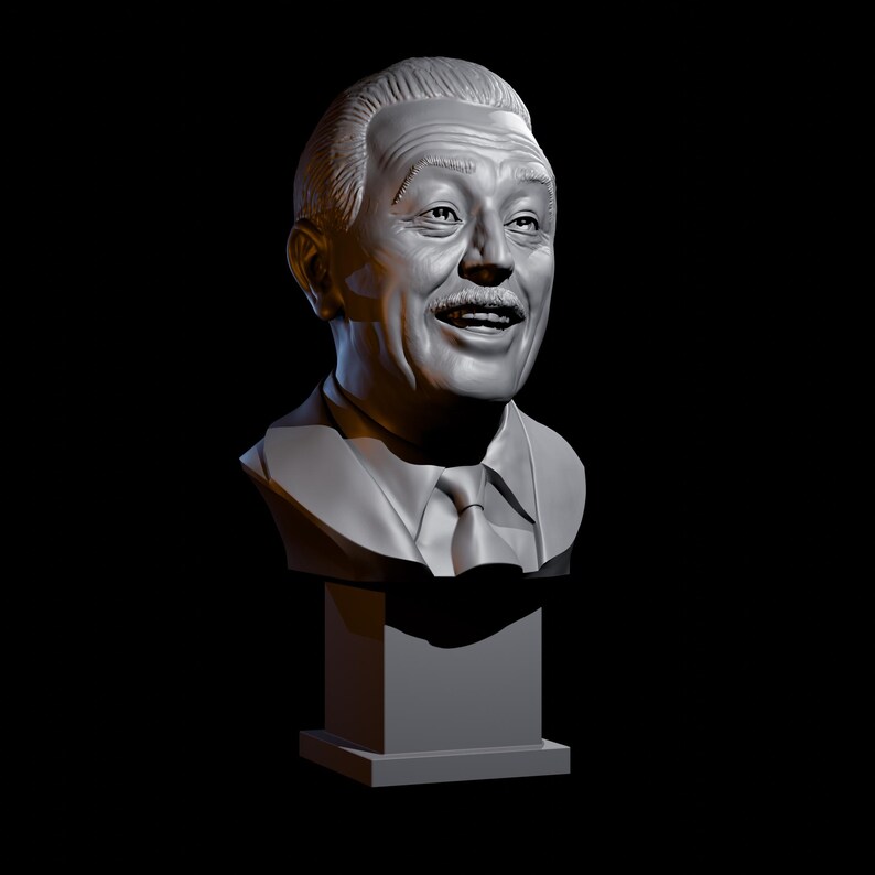 Walt Disney Bust .STL Files - Etsy