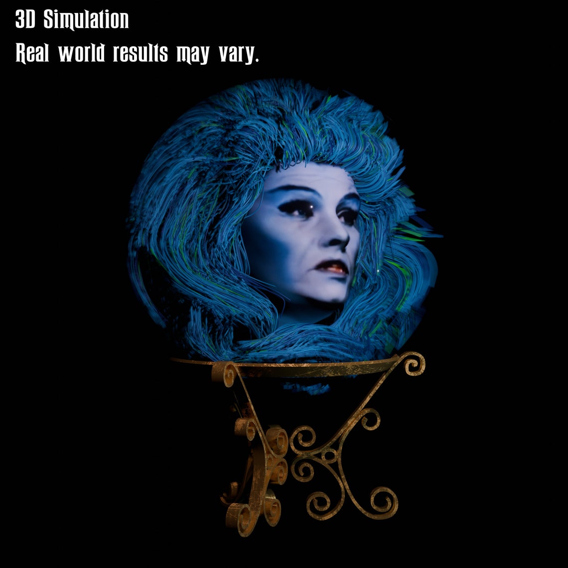 File .stl-accurate Madame Leota Head and Stand for 3d Printing - Etsy