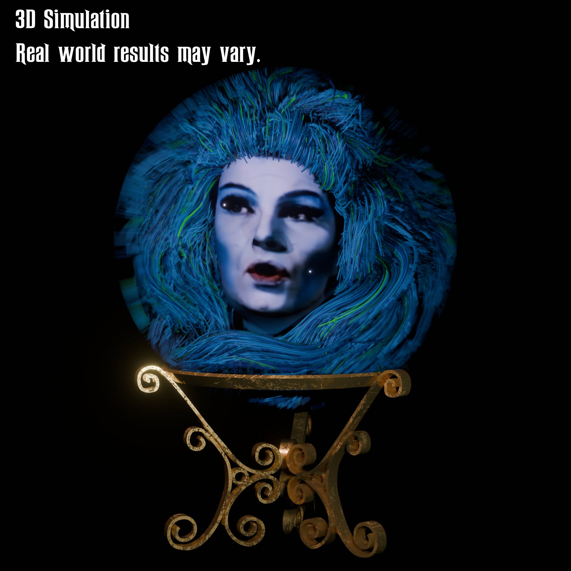Ride Accurate Madame Leota Head and Stand .STL File for 3d Printing - Etsy
