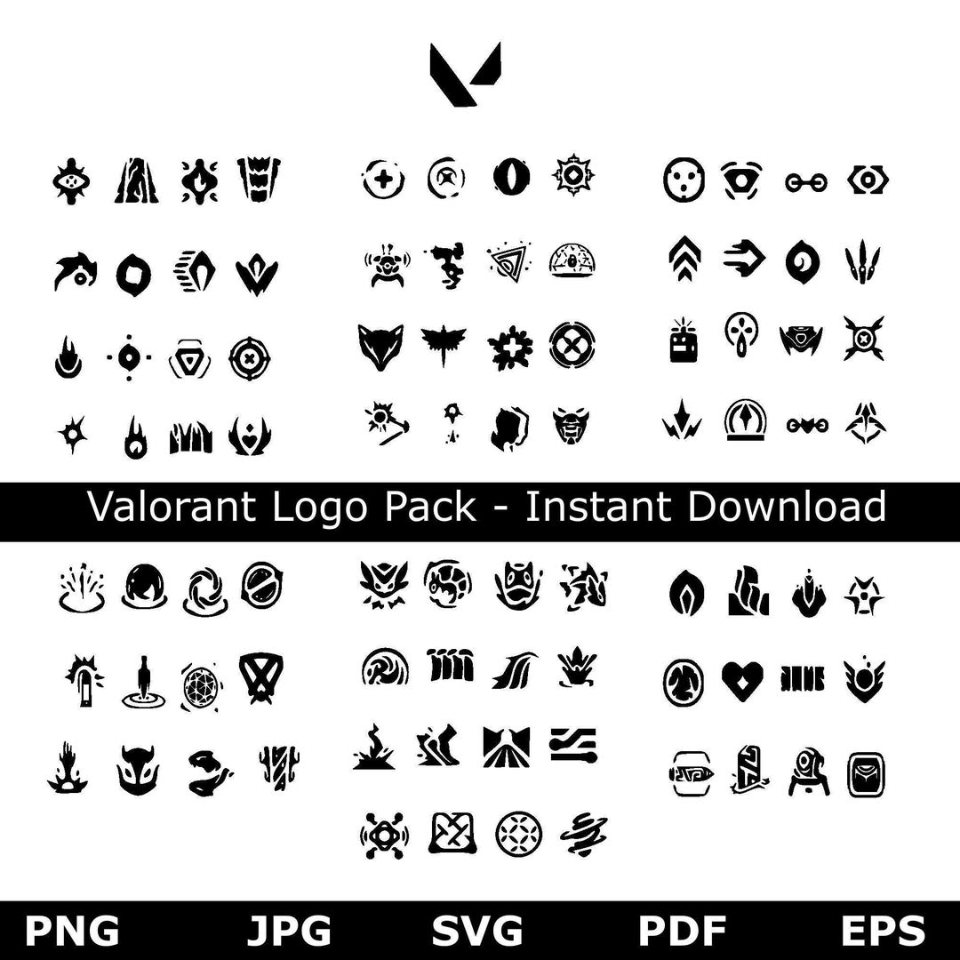 Valorant SVG, Valorant Agents, Valorant Logo Pack, Vaorant, Valorant ...