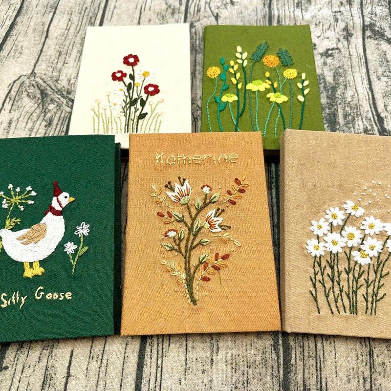 Embroidered Notebook - Etsy