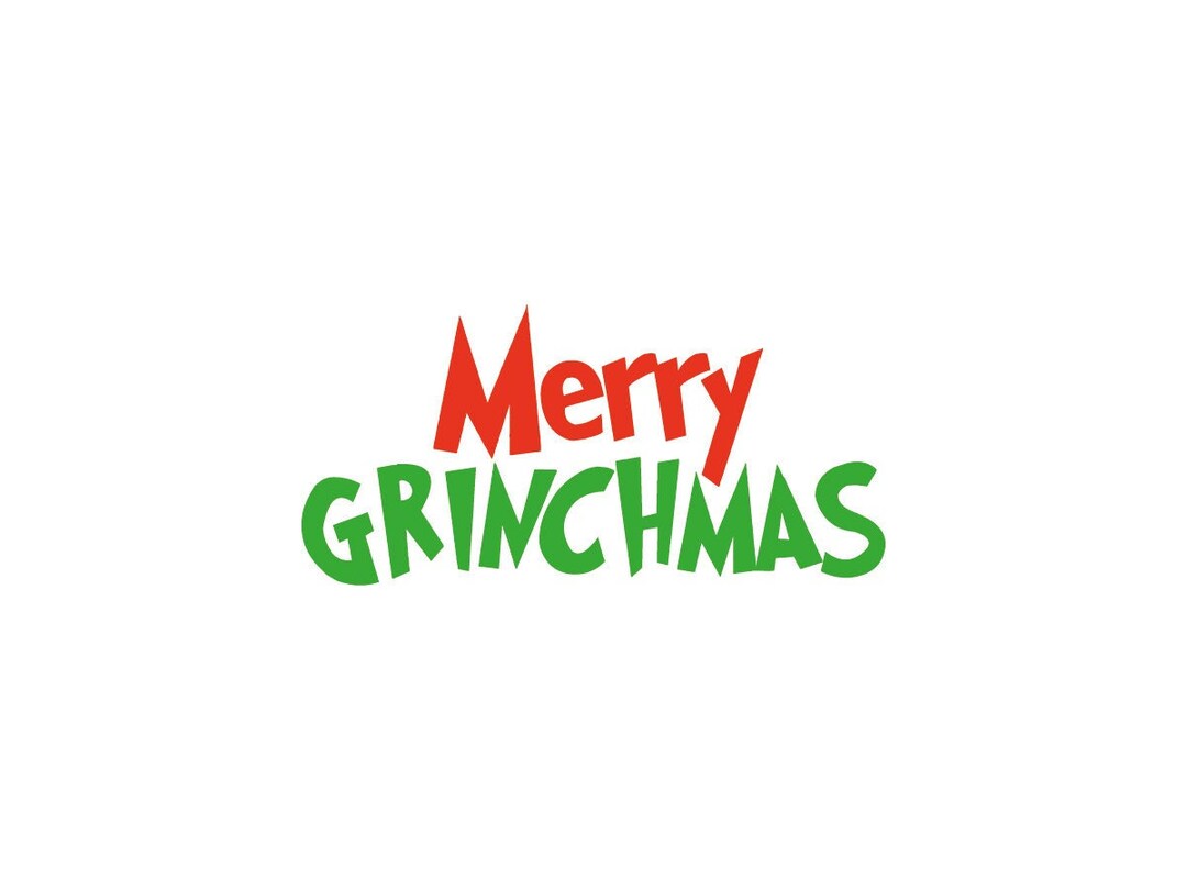 Merry Grinchmas SVG PNG Cricut Instant Download Digital Files - Etsy Canada