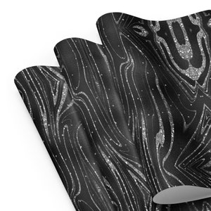 Beautiful Black and Silver Wrapping Paper Sheets - Etsy