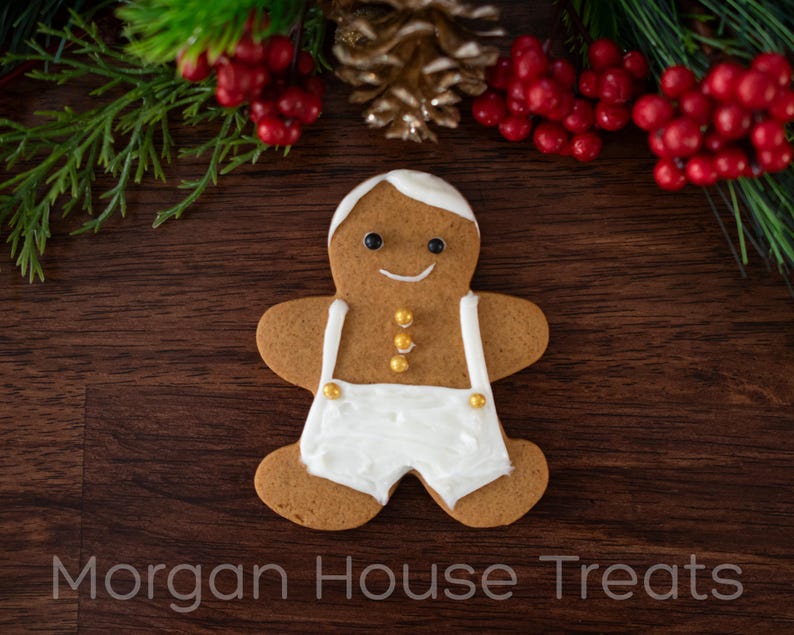 Undecorated Gingerbread Men Cookies: Christmas Holiday Decorating Party ...