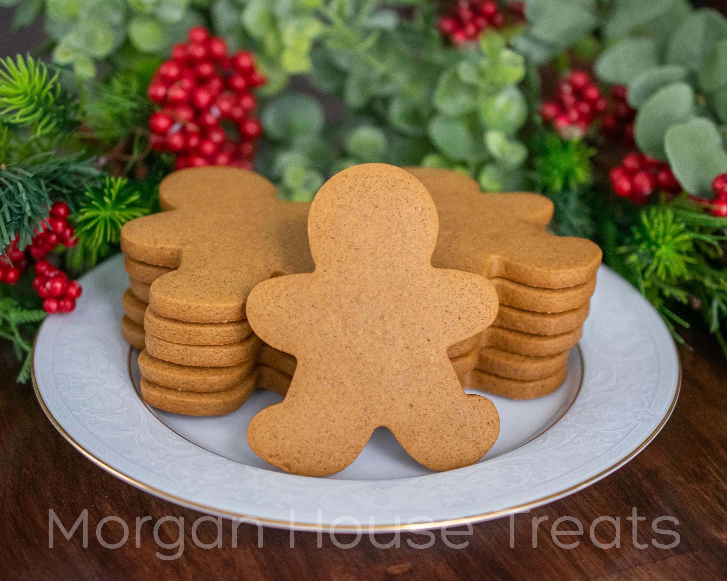 Undecorated Gingerbread Men Cookies: Christmas Holiday Decorating Party ...