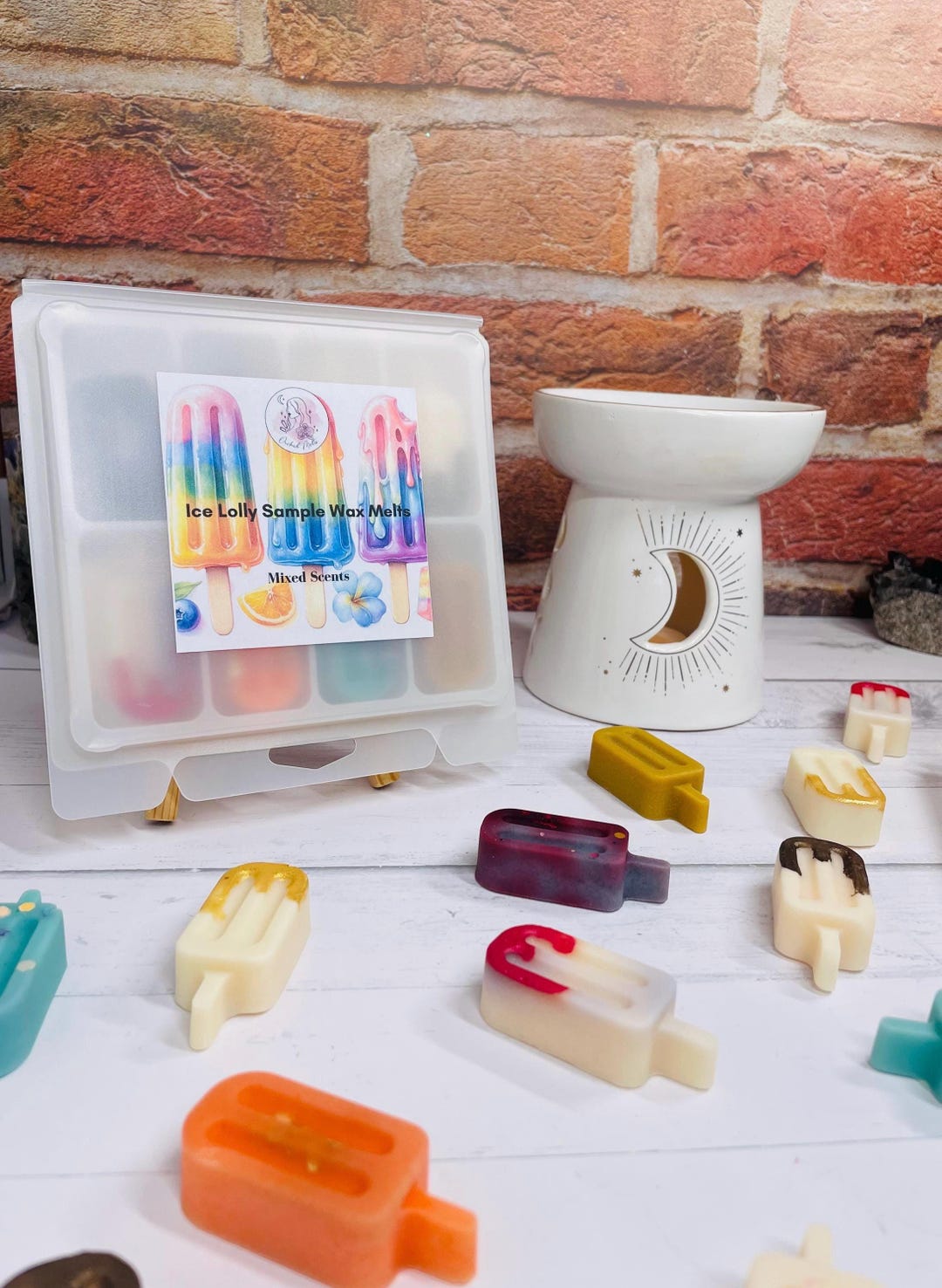 Ice Lollies Shape Wax Melt Samples Gift Set Pack of 8 Assorted Scents ...