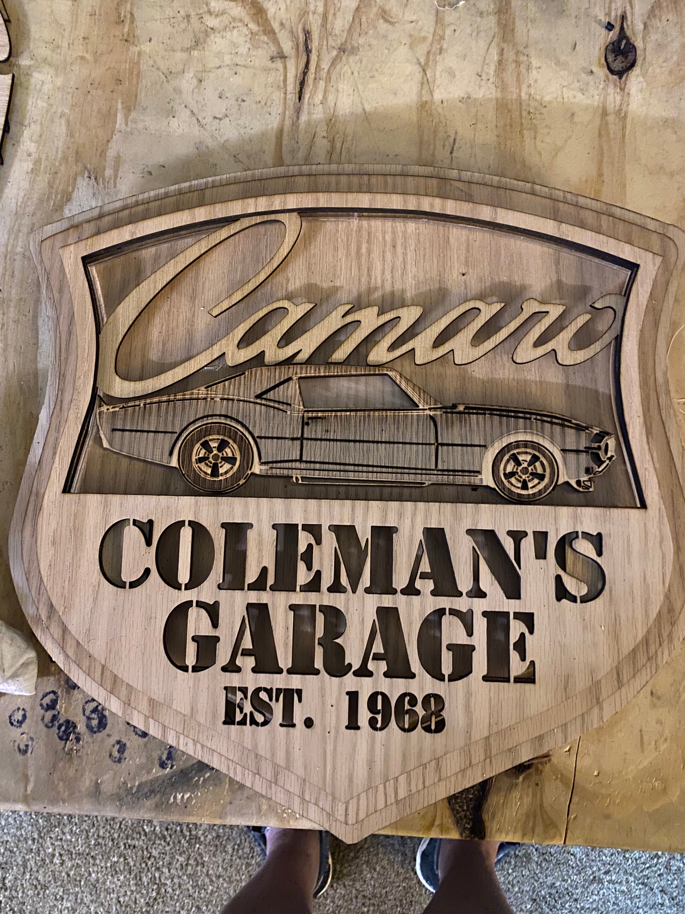 Lighted Laser Engraved Car Sign - Etsy
