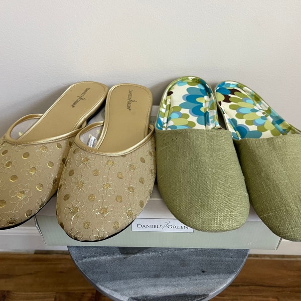 Gold Slippers - Etsy