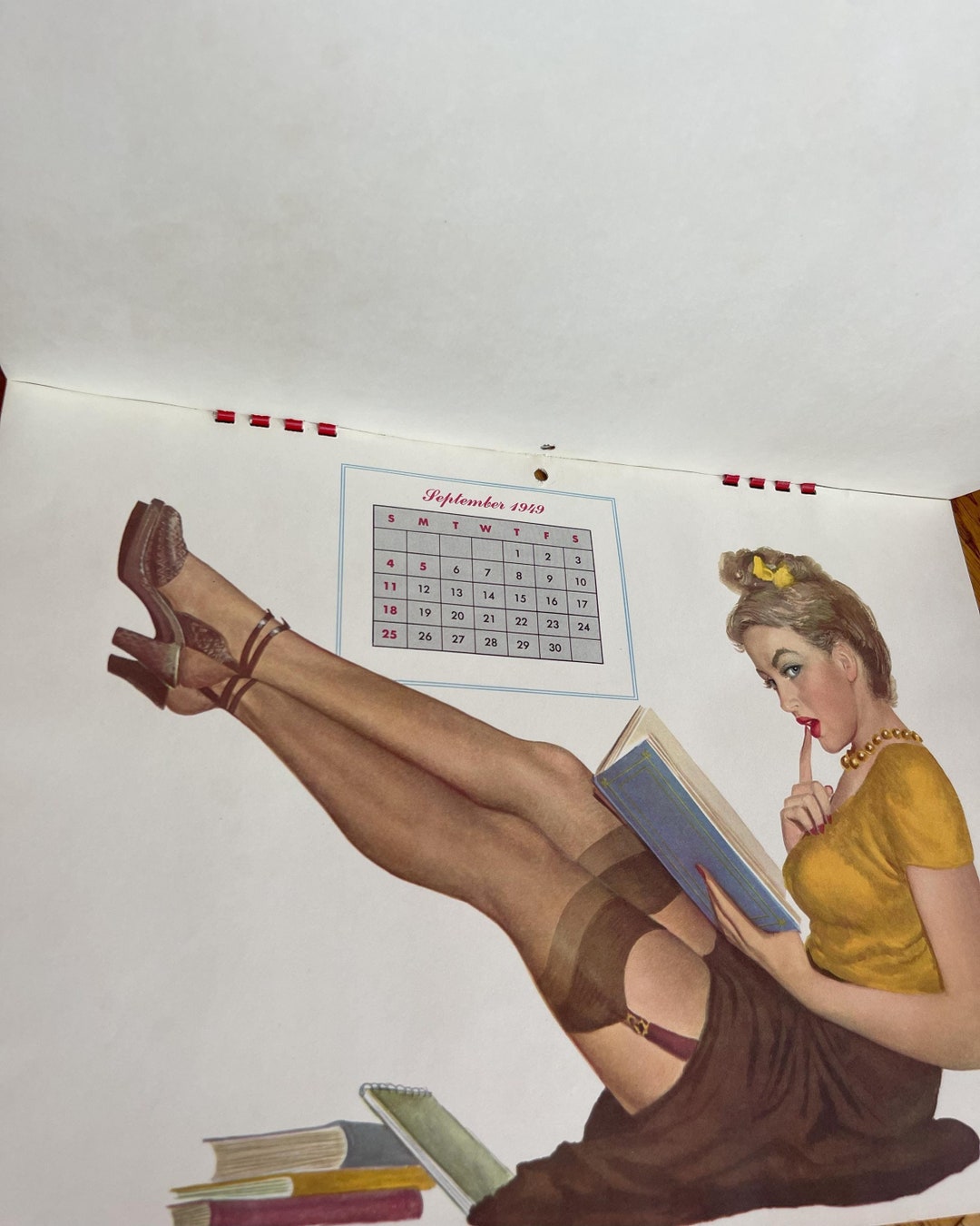 Vintage 1949 Esquire Girls Pin up Calendar, Al Moore Pinup Girl ...