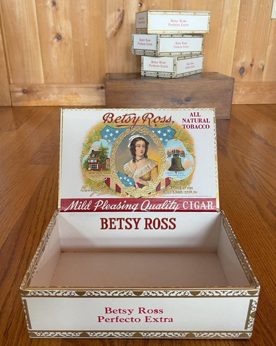Vintage 1920s Betsy Ross Cigar Box, American Revolution Decor - Etsy